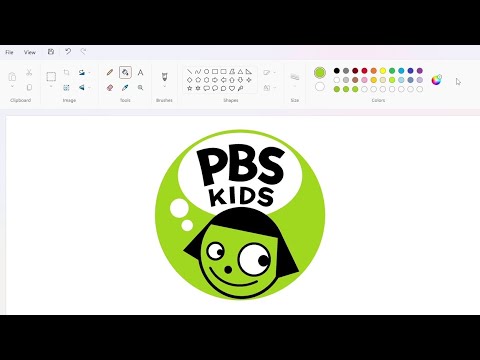 How to draw the PBS Kids logo using MS Paint | How to draw on your ...