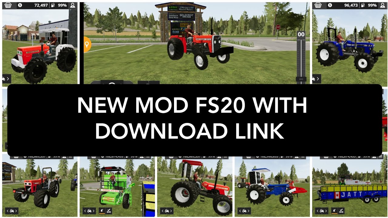 FS20 NEW MOD MODIFIED TRACTOR MOD NEW MAP WITH DOWNLOAD LINK - YouTube