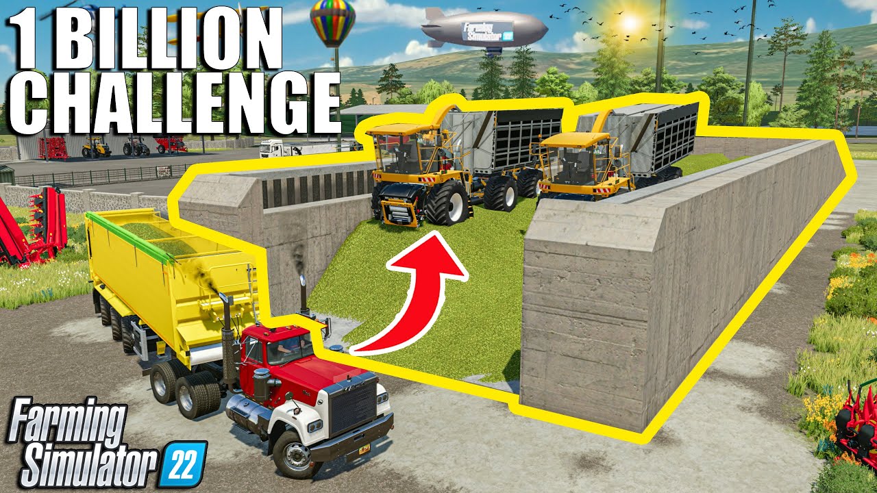 Filling THE BIGGEST BUNKER in FS22 - 6.000.000L CORN SILAGE | Farming ...