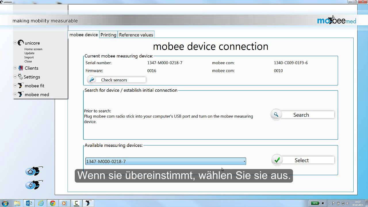 mobee connection and sensor testing - YouTube