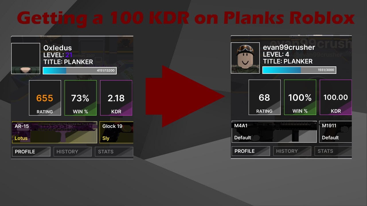 getting a 100 KDR on roblox planks - YouTube