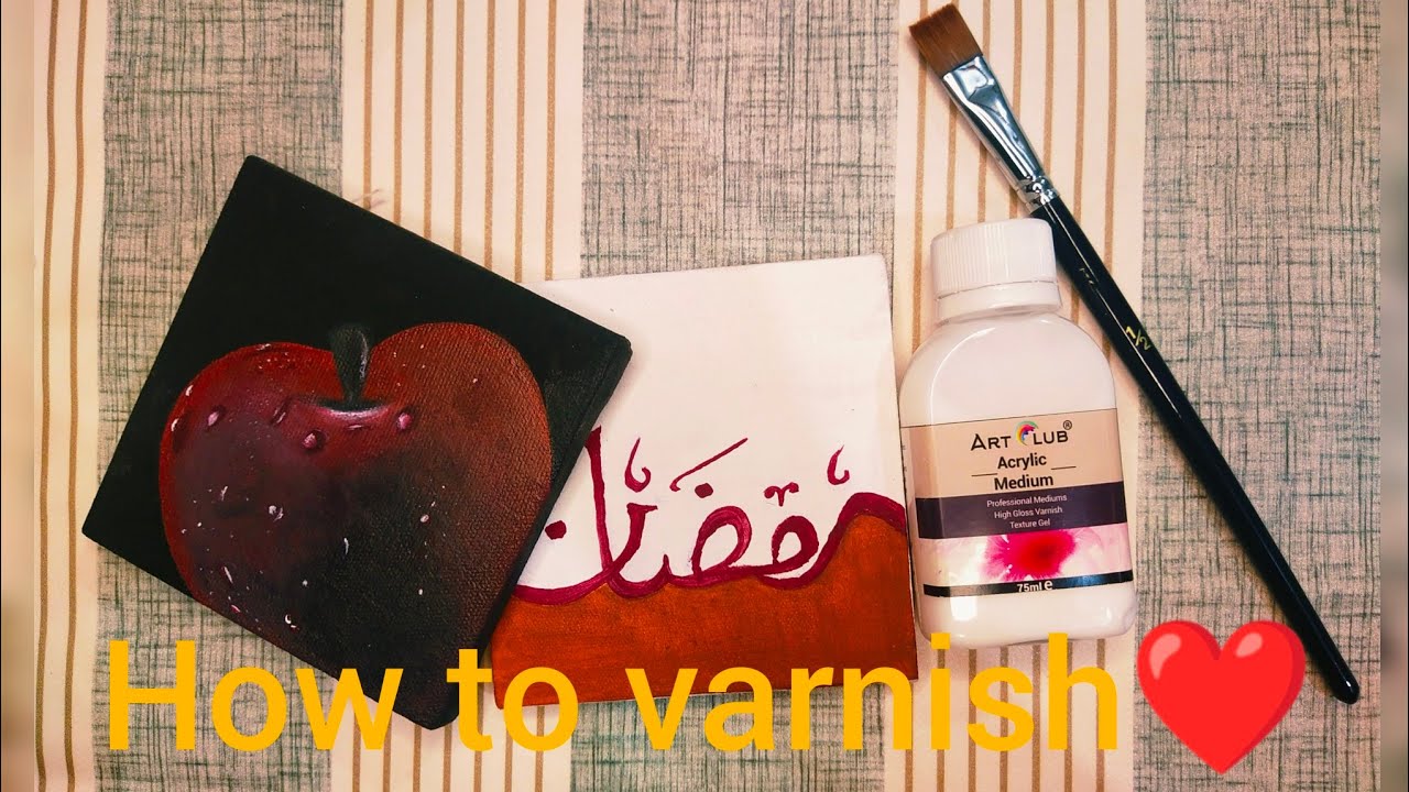 How to varnish the canvas|Varnish on acrylic painted canvas|step-by ...