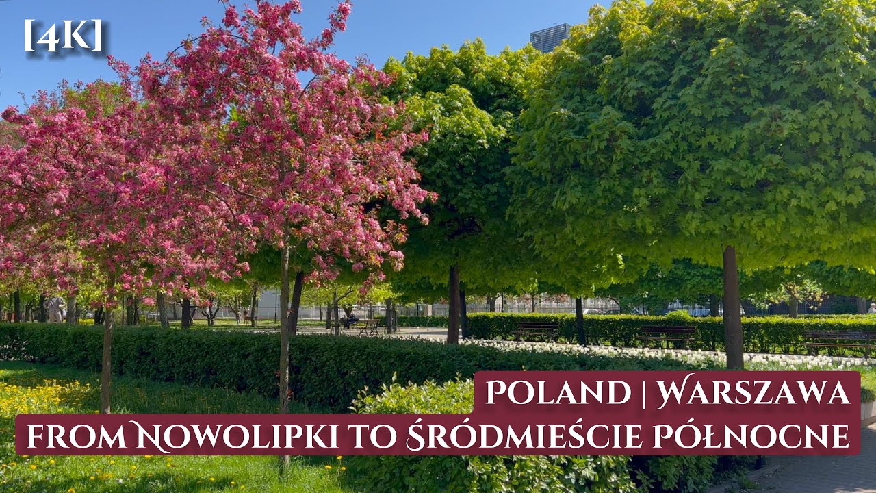 Walk in the Warsaw (Poland). 4K City Walk. From Nowolipka to ...
