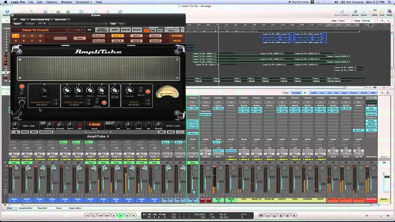 Foo Fighters - Learn To Fly (Logic Pro Remake) - YouTube