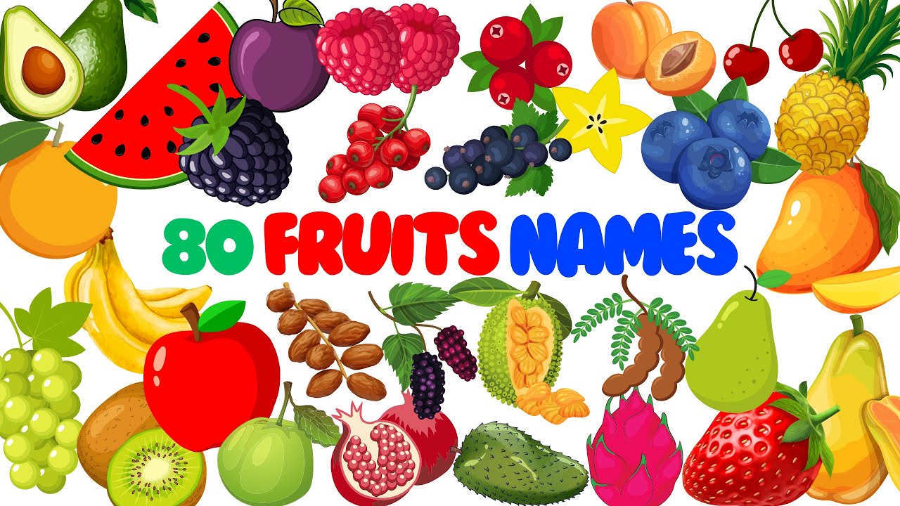 80 Fruits for Kids to Learn | Explore 80 Fruits with Your Kids | Fruits ...