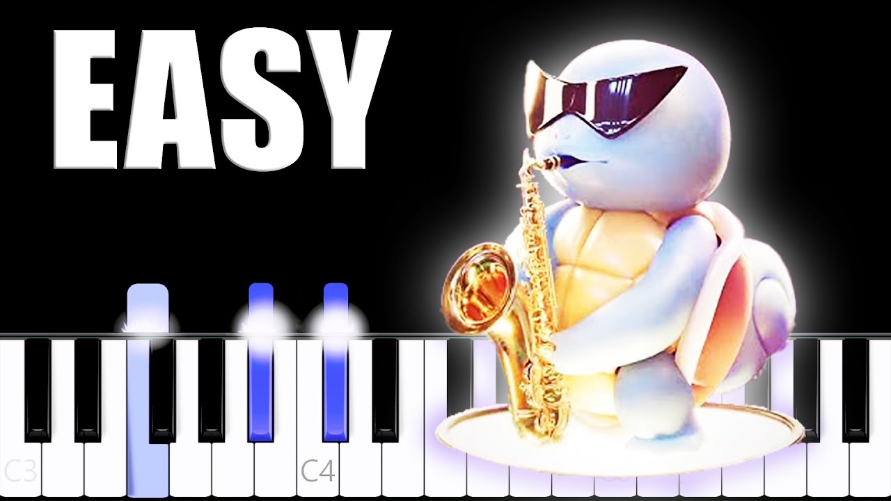 Epic Sax Squirtle - Honkin' | BOTH HANDS Piano Tutorial - YouTube