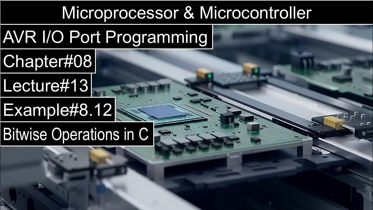 Microcontroller | Chapter#08 | Example#8.12 | AVR I/O Port Programming | C++ Language | Emu8086 ...