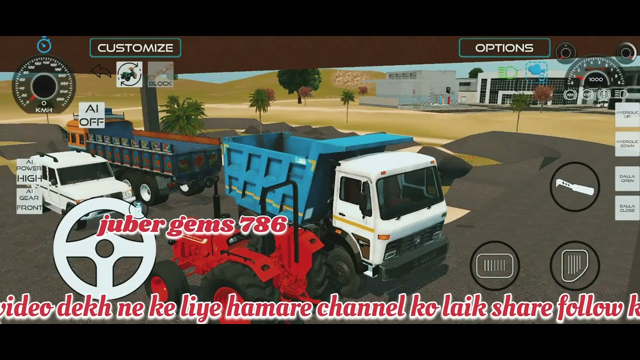 Dirav stone uploading JCB truck 🚛🚒 Indian vehicle simulator 3D/// - YouTube