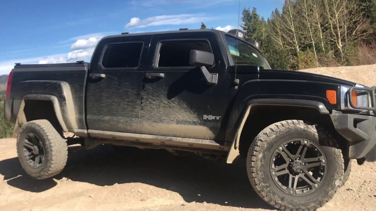 Hummer H3T on 3 wheels offroad - YouTube