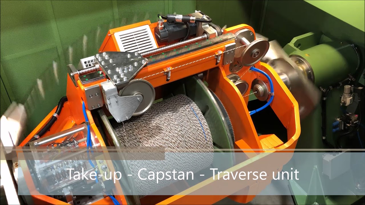 Altec s.r.l. | Double twist bunching machine d.630 - YouTube