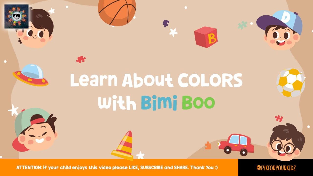 Learn About Colors with Bimi Boo | Age 2 - YouTube