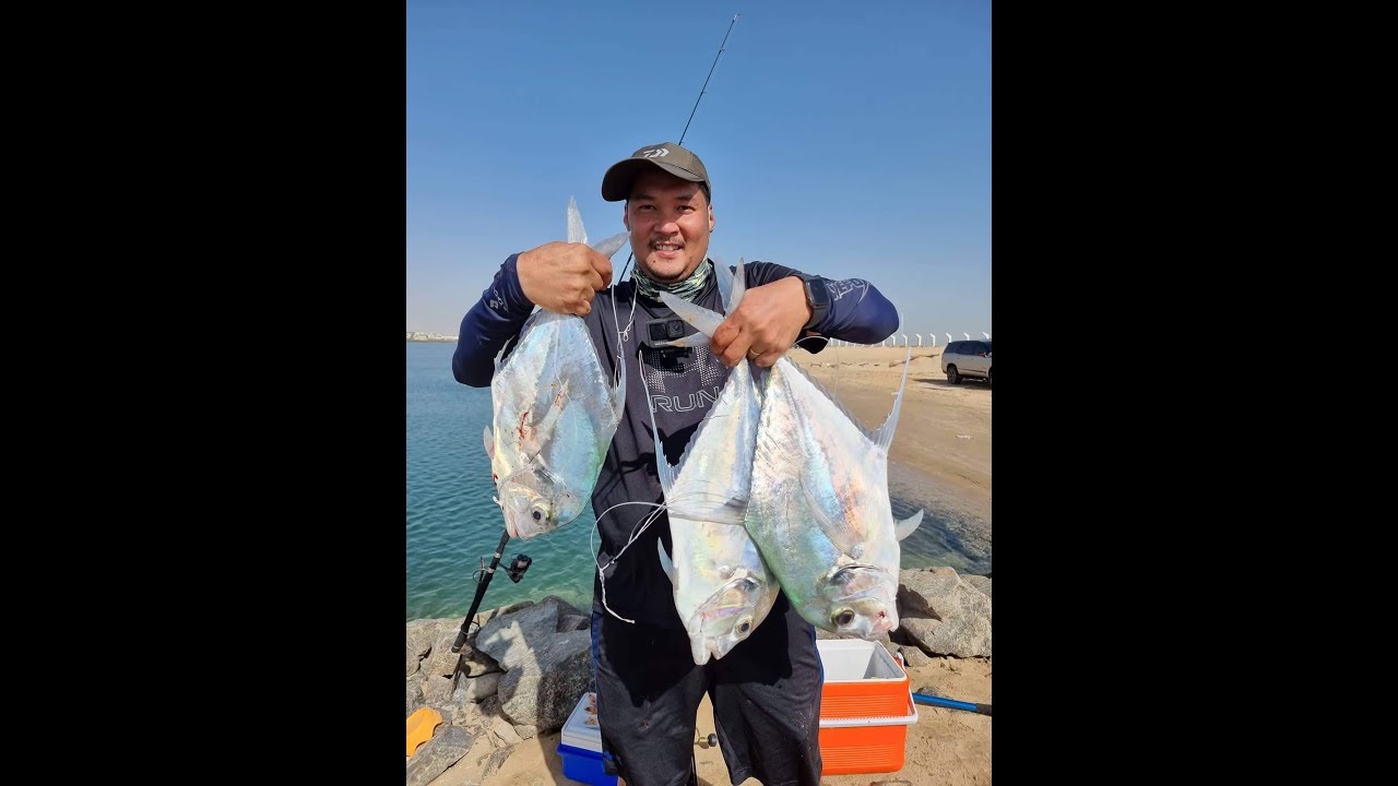 Catching Bream and Diamond Trevally using Shrimp Lure. 6.925Kgs Total ...