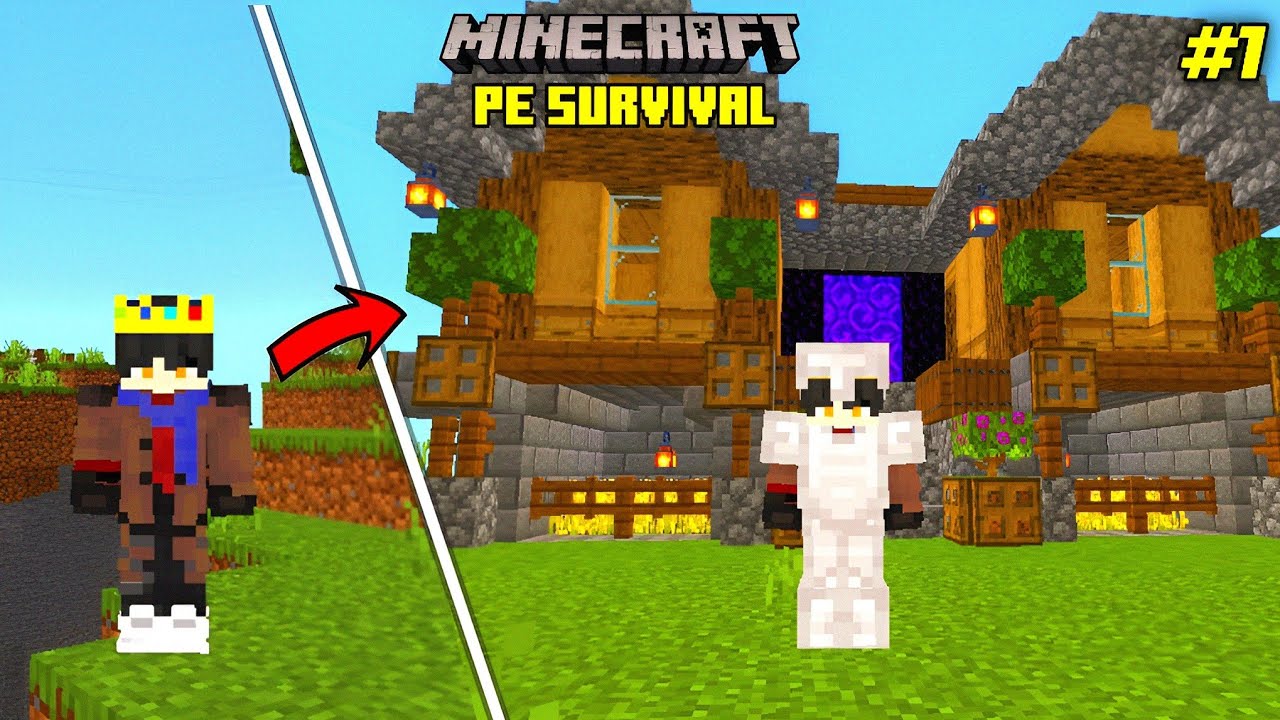 Minecraft Survival Series in Hindi Ep-1 | Minecraft Pocket Edition ...