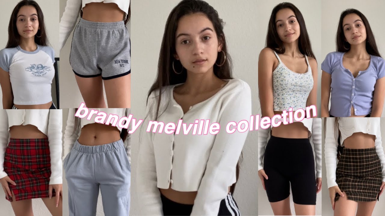 my brandy melville collection! *try on* - YouTube