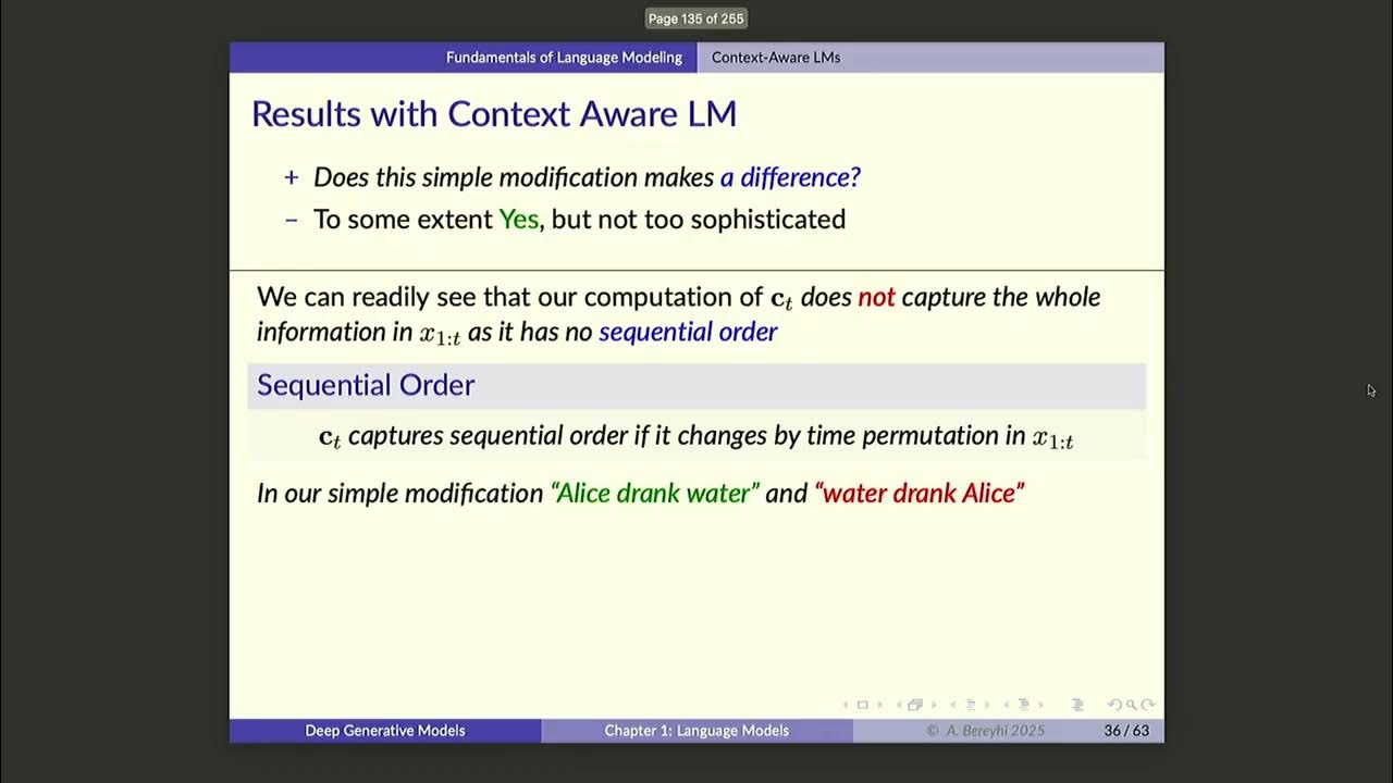 UofT GenAI Course -- Lecture 3: Context-Aware LMs --Recurrent LMs - YouTube