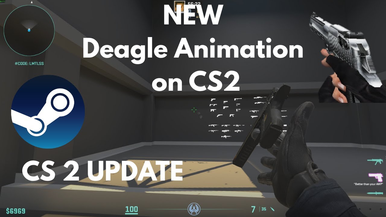 NEW DEAGLE ANIMATION ON CS2 (CS 1.6 style) - YouTube