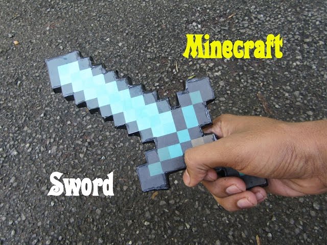 How To Make A 3d Paper Minecraft Sword 3D Printable Minecraft Diamond