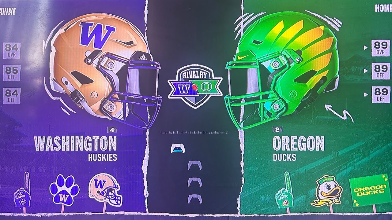EA SPORTS College Football 25 Washington Huskies Vs Oregon Ducks Week ...
