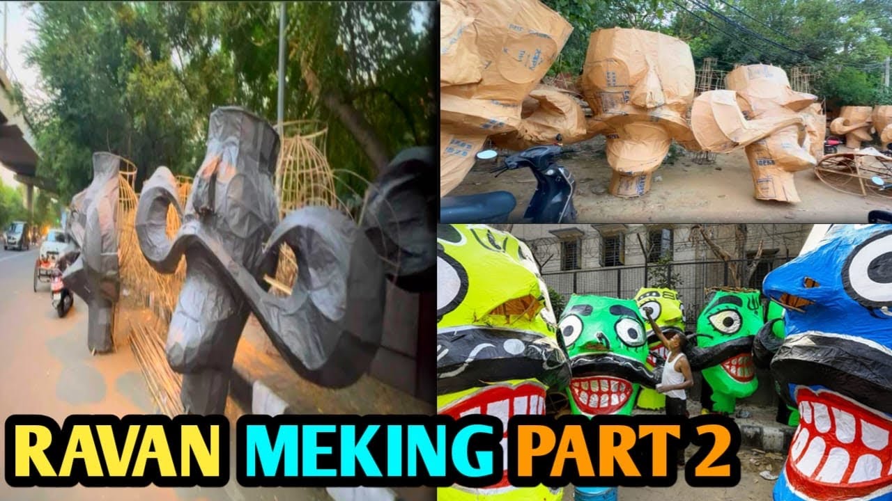 Ravan market at (Tagore Garden ) in Delhi / biggest Ravan market in ...