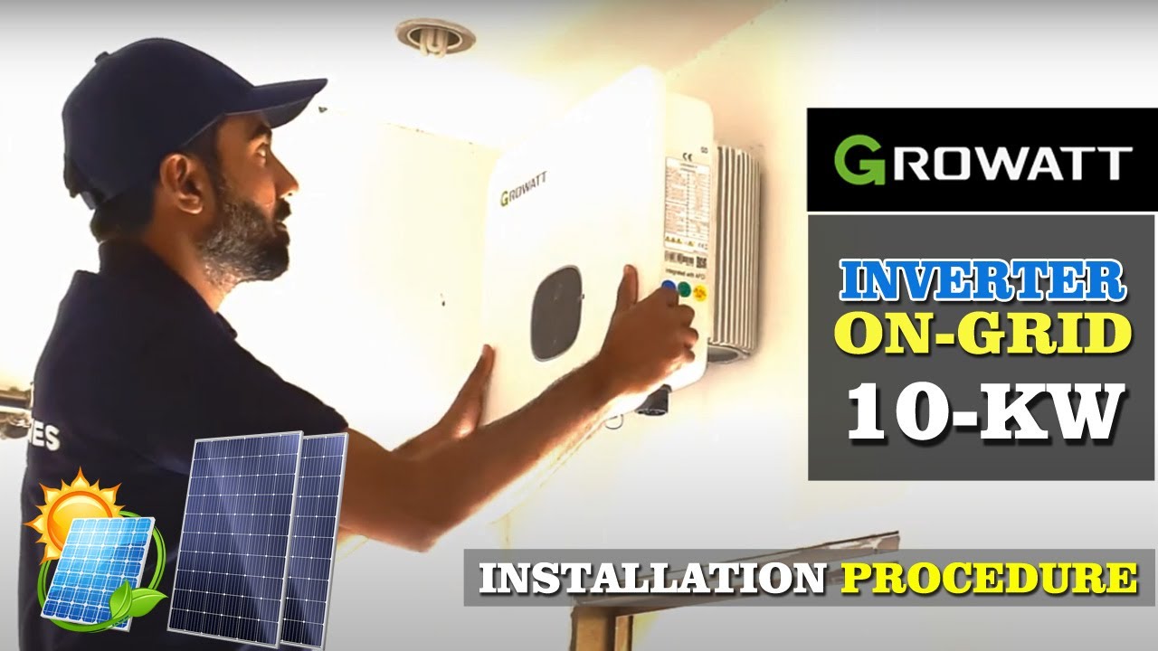 How to install 10KW GROWATT On Grid Inverter | 10KW On Grid Solar ...