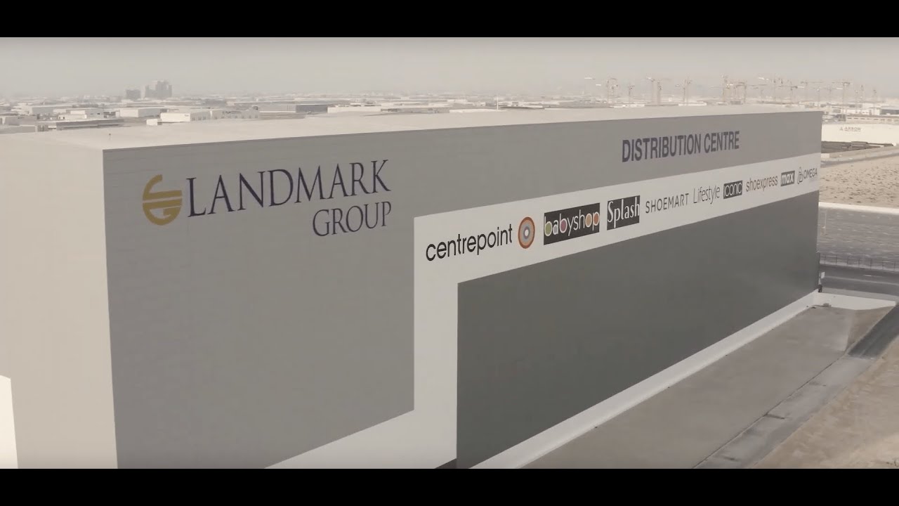 Dematic Mega-Distributionszentrum für die Landmark Group - YouTube