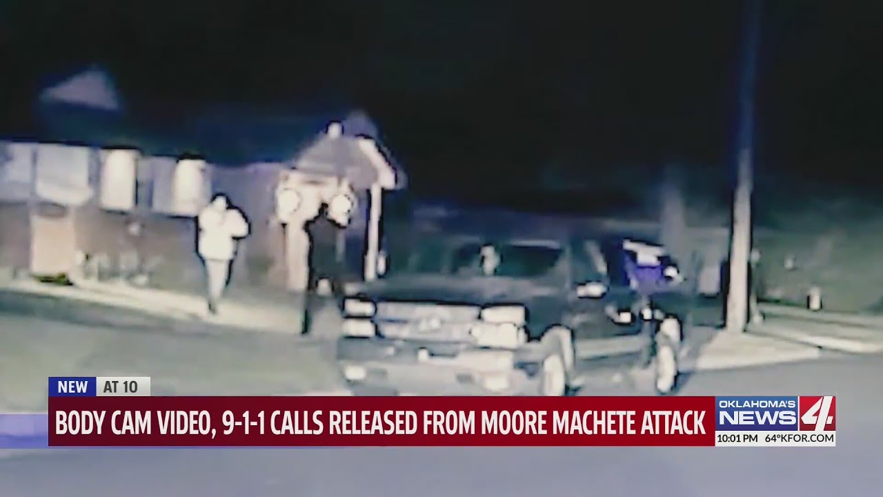 Body cam video, 9-1-1 calls released from Moore machete attack - YouTube