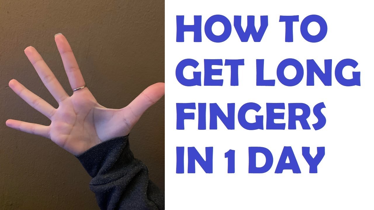 how to get long fingers in 1 day step by step - YouTube
