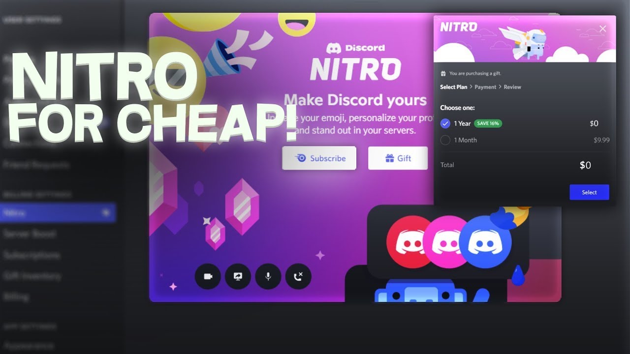 Cheap Discord Nitro? Under 1.5$? - YouTube