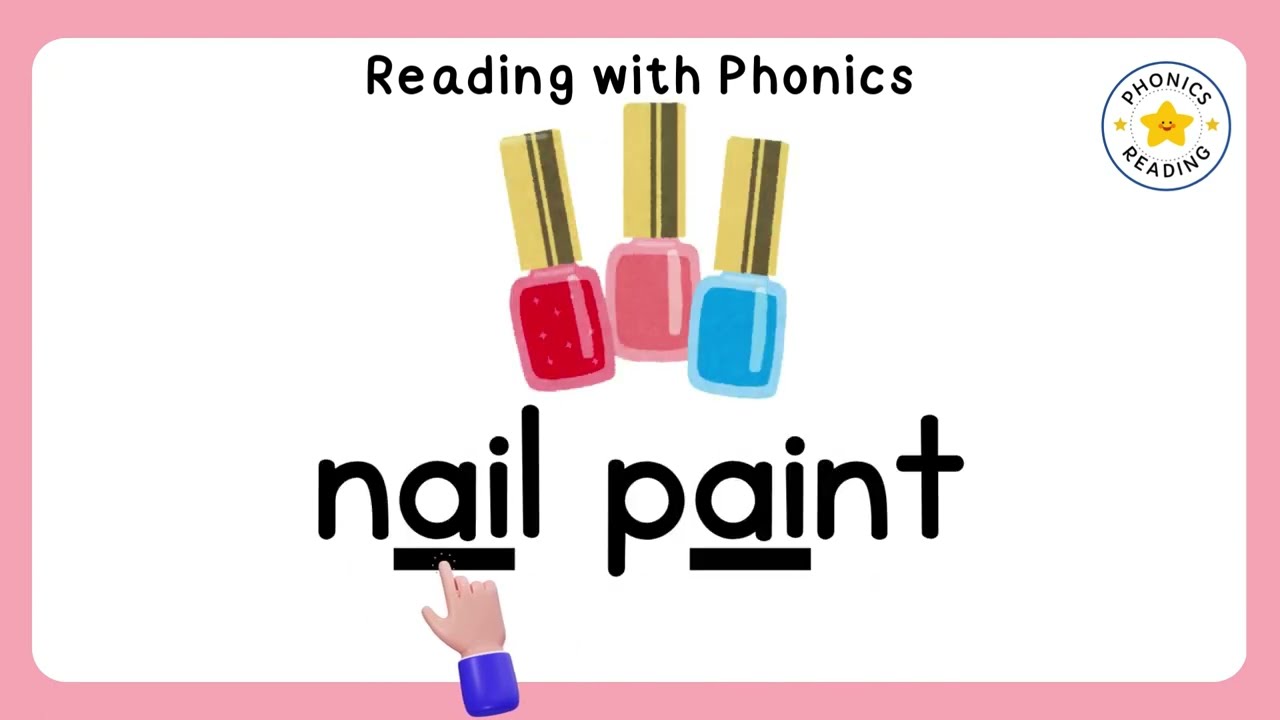 Reading Practice with Phonics Digraph ai Words - YouTube