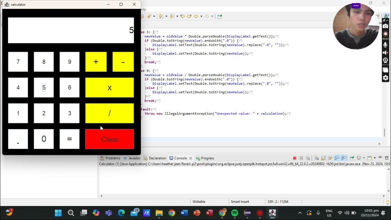 CALCULATOR USING GUI - YouTube