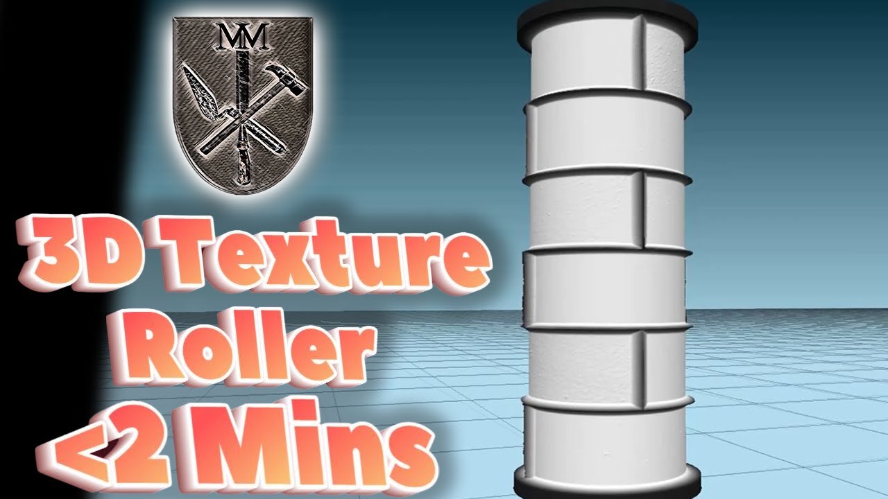 Model a 3D Texture Roller in Less Than 2 Minutes!!! - YouTube