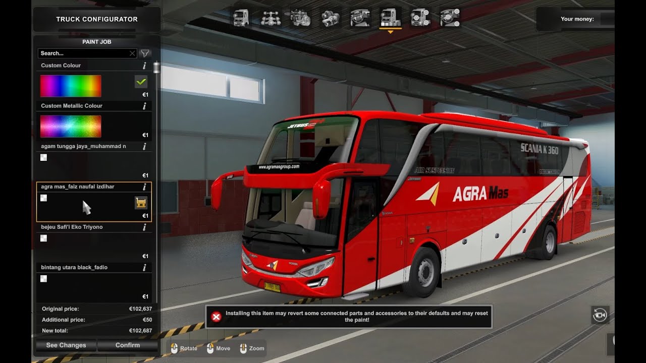 Cara menggunakan MOD Bus Jetbus 2 HDD by M Husni di Euro Truck ...
