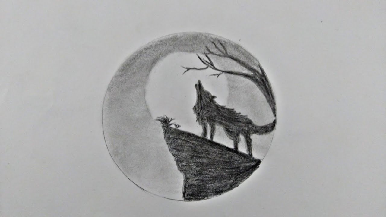 Serigala dibawah bulan | Randy Drawing - YouTube