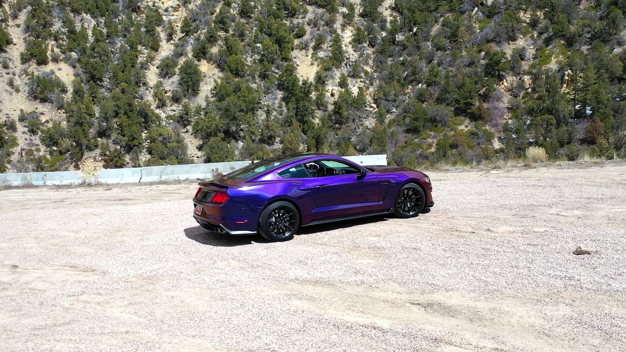 Avery Roaring Thunder on a Shelby GT350 (Drone Fly around!) - YouTube