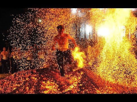 walk on fire - YouTube
