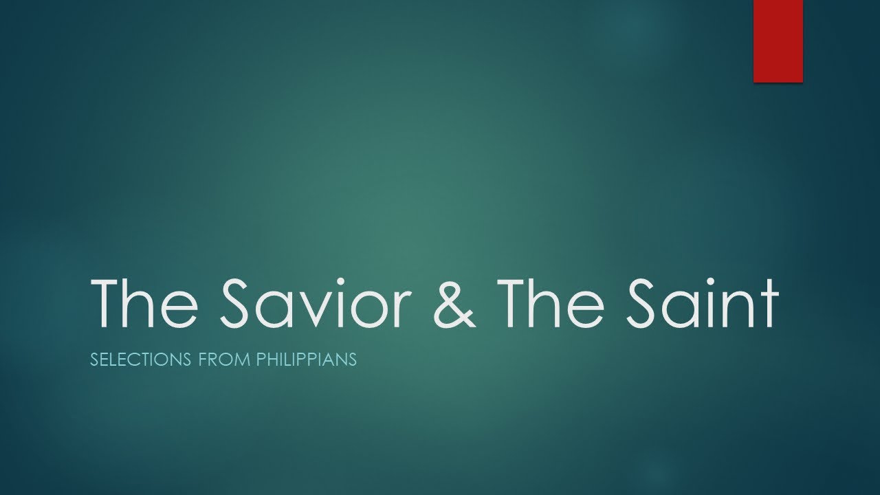 The Savior & The Saint - YouTube