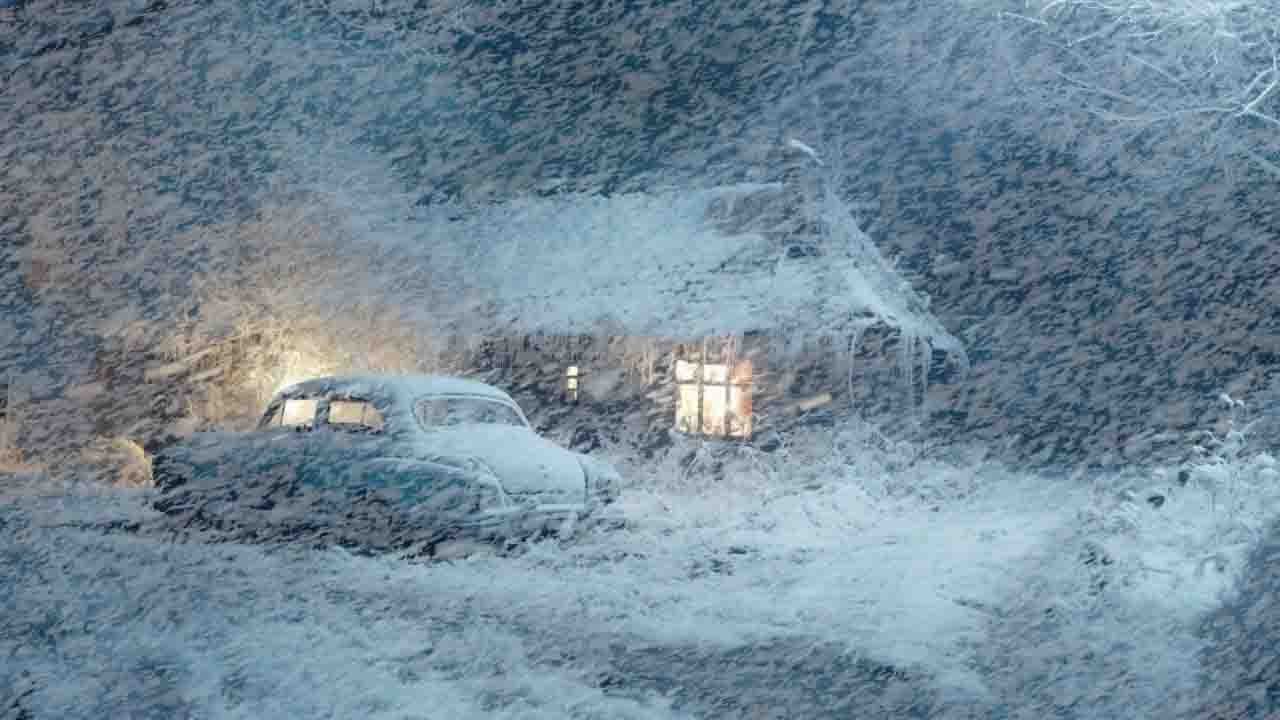 Experience a Super Blizzard at | White Noise Wind and Snowfall for ...