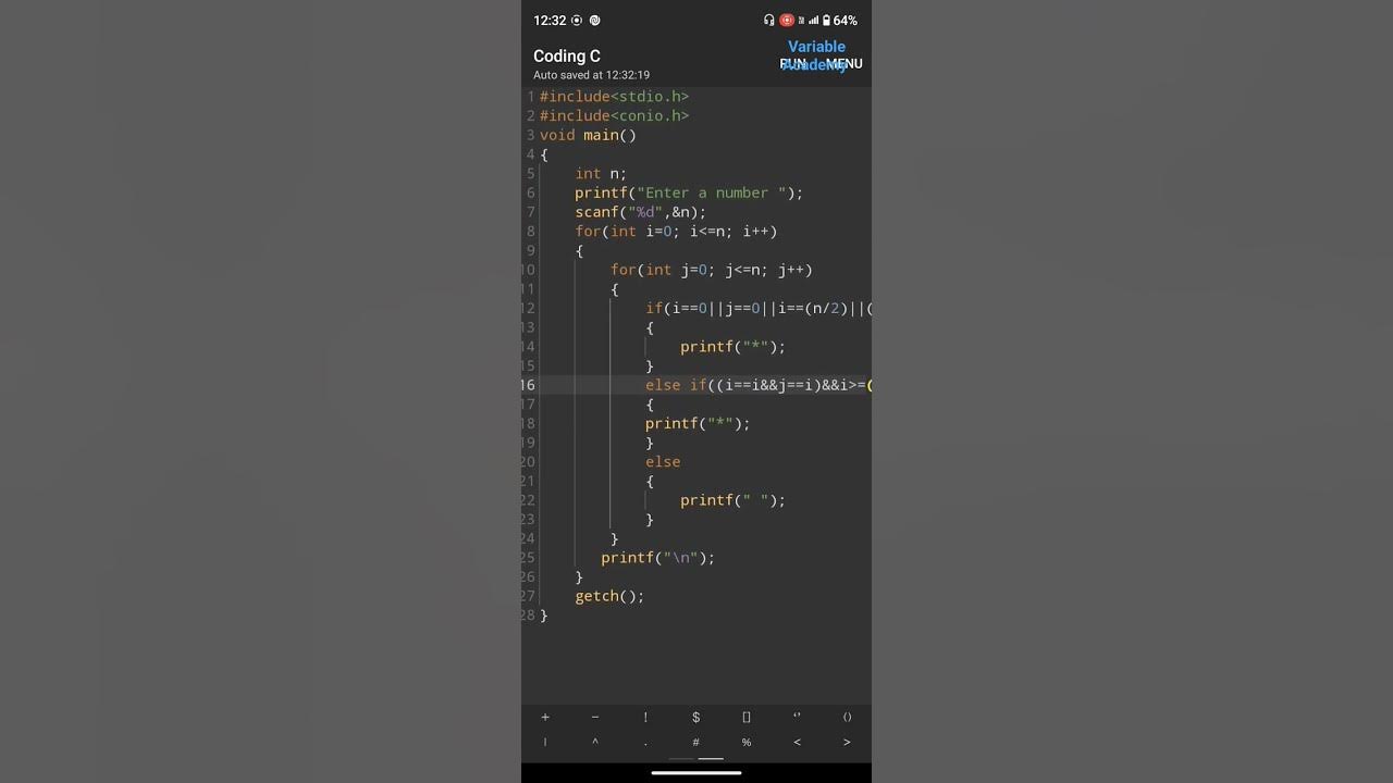 R code in C. formate printing in C. coding in C. variable academy. #shorts #viral - YouTube