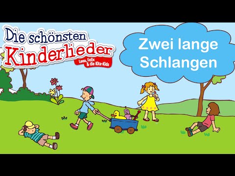 Zwei lange Schlangen | Kinderlieder mit Text zum mitsingen
