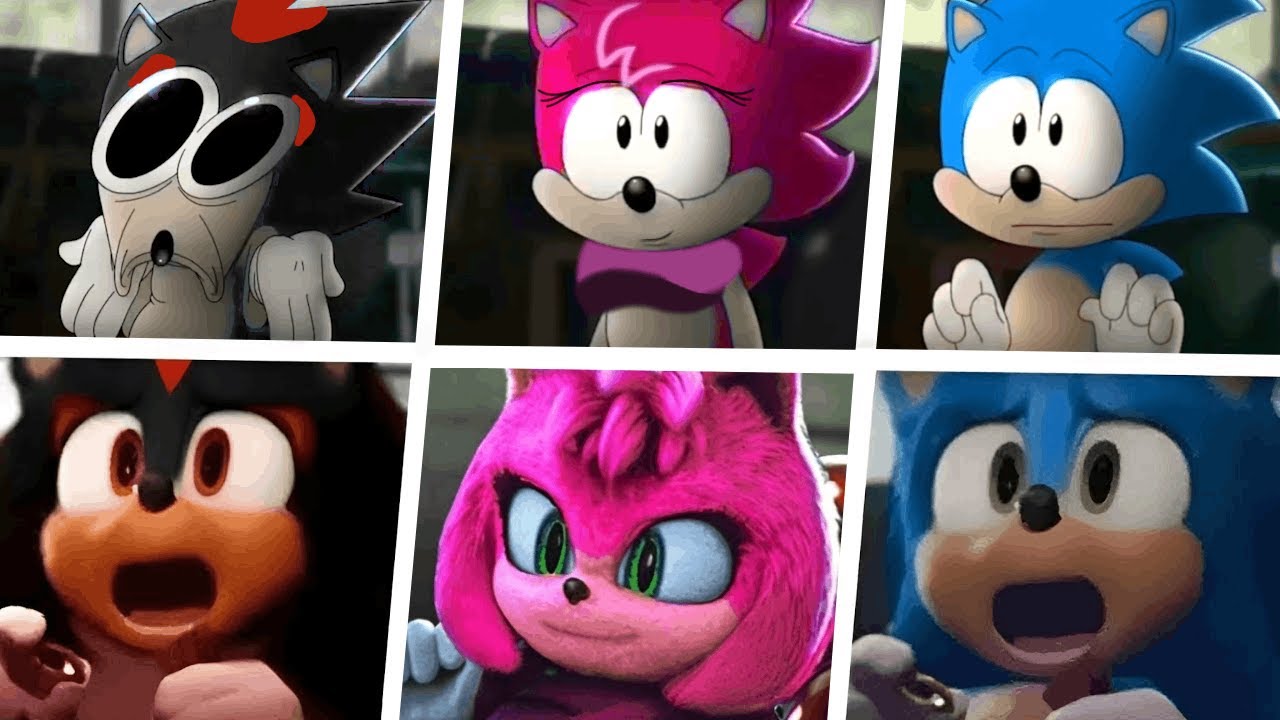 Sonic The Hedgehog Movie 4, 3 Sonics Best Character Design, Uh Meow Amy ...