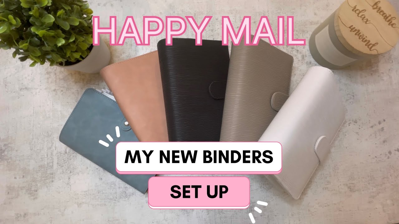 NEW BINDERS SET UP || HAPPY MAIL || - YouTube