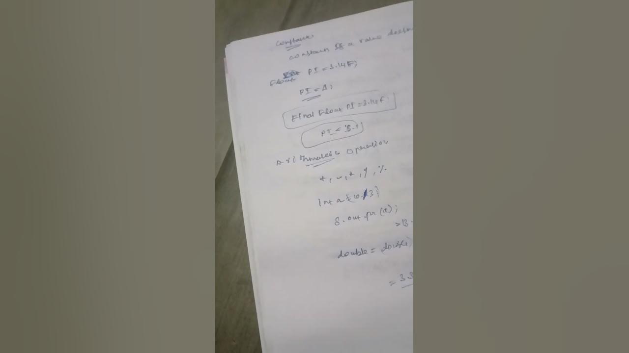 constant and operators..in java - YouTube