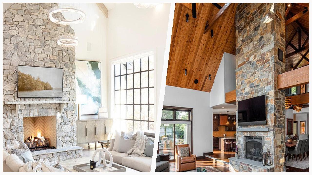 75 Wood Ceiling Family Room Design Ideas You'll Love - YouTube
