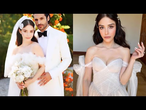 Özge Gürel y Serkan Çayoğlu, quienes se casaron en Italia, publicaron sus nuevas fotos de la boda