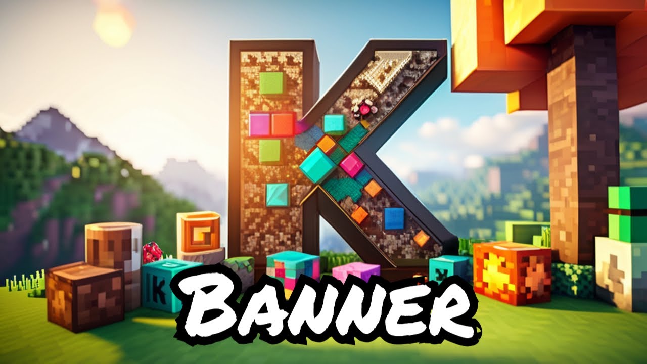 How To Make The Letter K Banner In Minecraft - YouTube