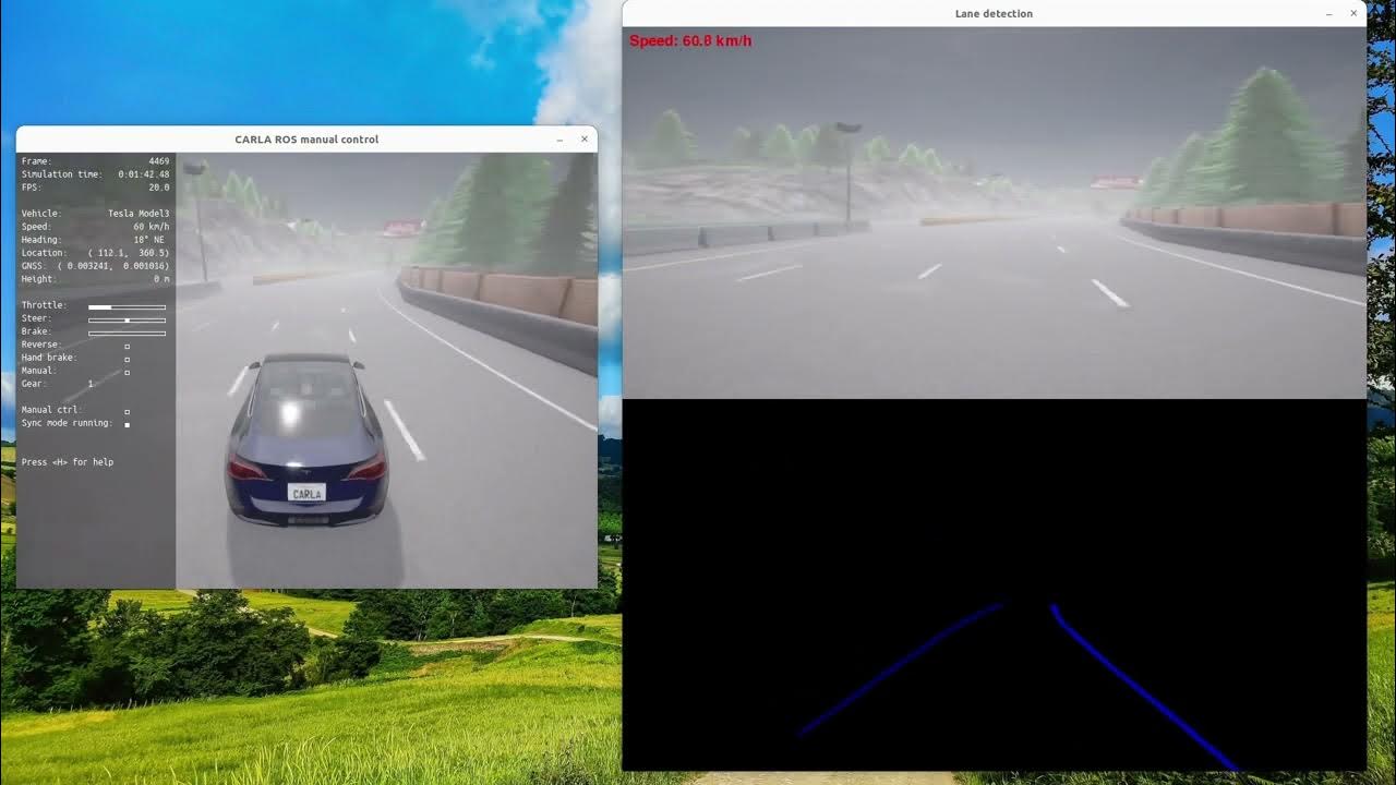 deep learning lane detection test - YouTube