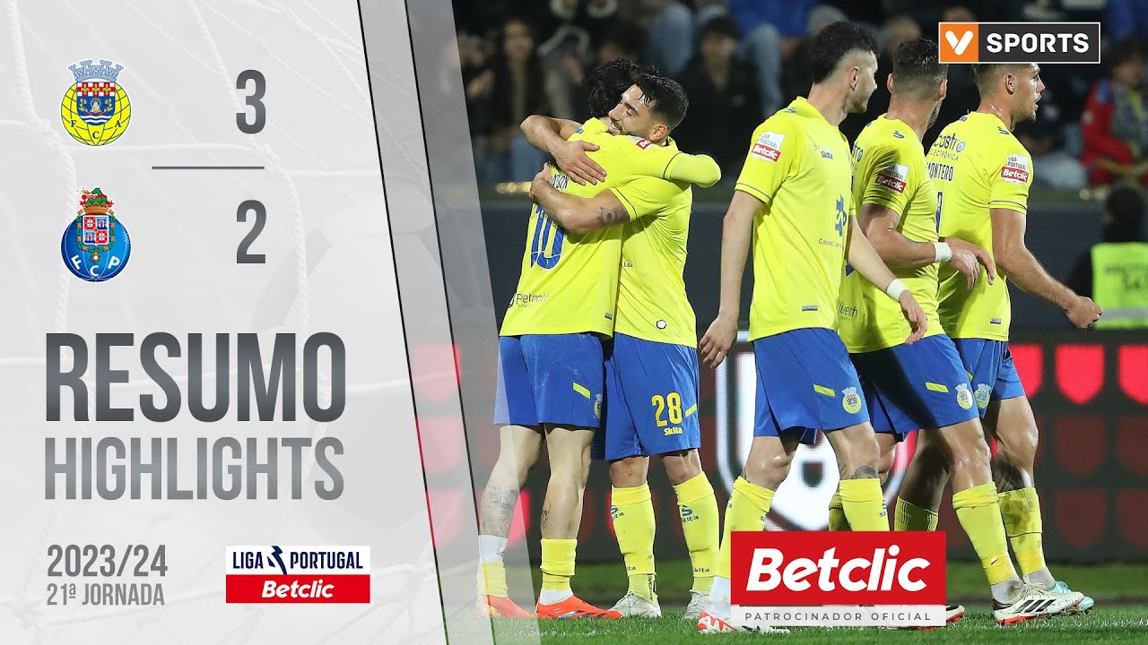 Arouca vs FC Porto (12 Feb 2024) 🔥 Video Highlights - FootyRoom