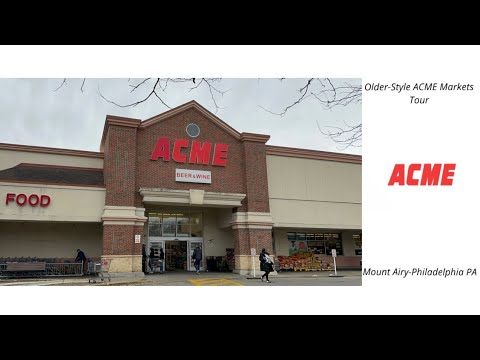 Older-Style ACME Markets Tour in Mount Airy-Philadelphia PA - YouTube