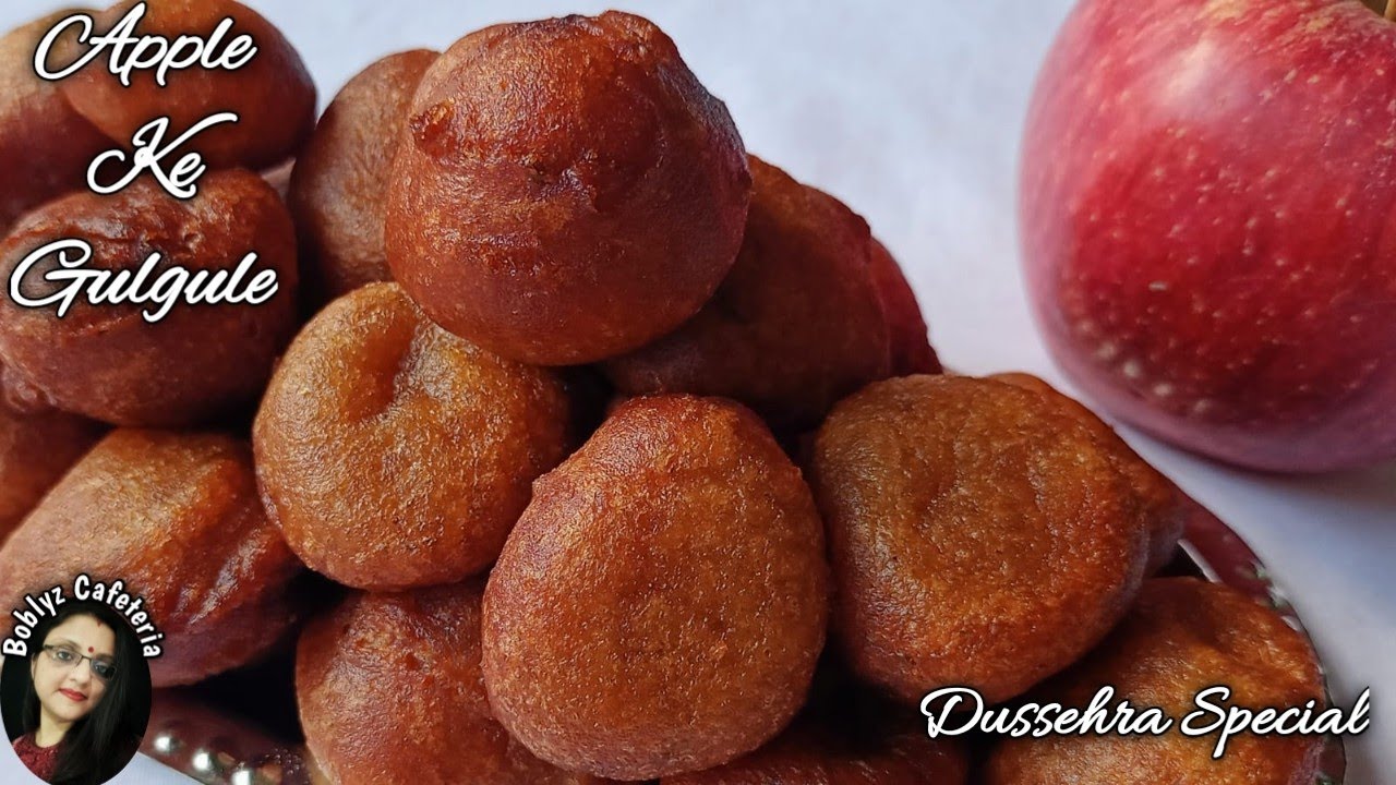 Dussehra Special Recipe | Apple ke Gulgule | Durga Puja Special | Apple ...