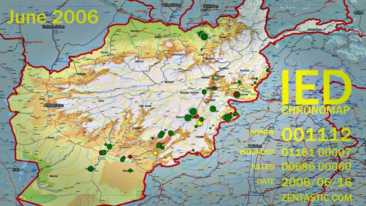 IED Attacks in Afghanistan 2004-2009 - YouTube